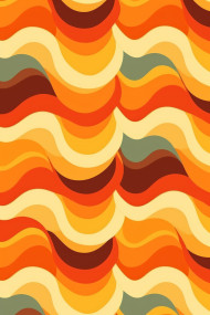 1970s Wave Pattern | Unreal Images - Free AI Generated Images & Photos