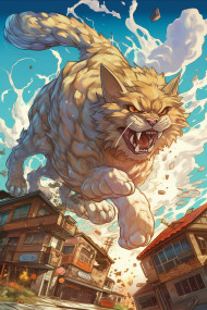 Giant kaiju cat | Unreal Images | Explore a universe of AI created images